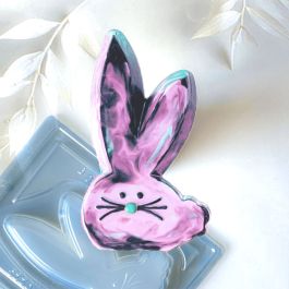 Chonk Bunny With Tail 3 Part Chocolate Mold - Evil Cake Genius