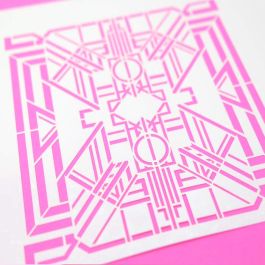 Art Deco Wrought Iron Acrylic Stencil - Evil Cake Genius