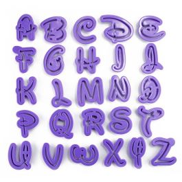 Cartoon Alphabet Cutter Set - Evil Cake Genius