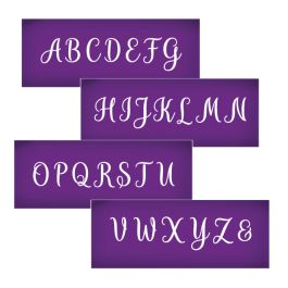 Caroline Monogram Alphabet Mesh Stencil by Cake Halliday - Evil Cake Genius