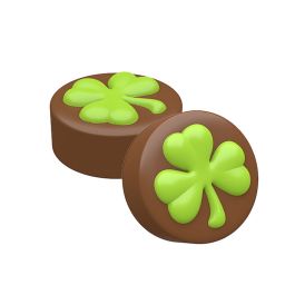 Chocolate Covered Oreo Mold Lucky Shamrock - Evil Cake Genius