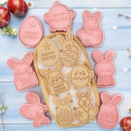 Easter Cookie Cutter and Embosser Set - Evil Cake Genius