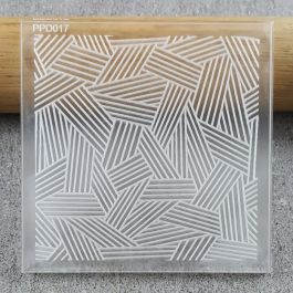 Crossed Panels Pattern Plate - Evil Cake Genius