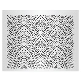 Deco Sequins Stencil by Imperial Cake - Evil Cake Genius