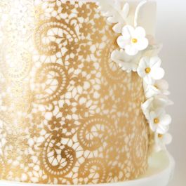 Demure Lace Mesh Stencil - Evil Cake Genius