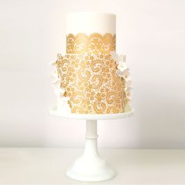 Demure Lace 2 Mesh Stencil Set - Evil Cake Genius