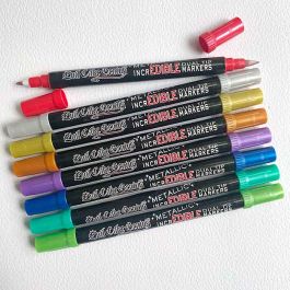 IncrEDIBLE Markers Complete Metallic Set - Evil Cake Genius