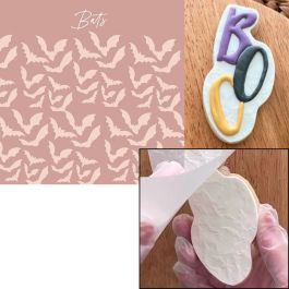 Bats Embossed Parchment Sheets - Evil Cake Genius