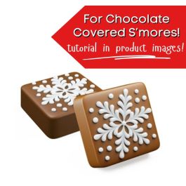 Chocolate Covered S'Mores Mold Snowflake - Evil Cake Genius