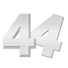 Acrylic Frosting Guide Set - Large Number Four Set of 3 - Evil Cake Genius