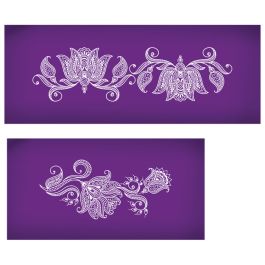 Henna Band Elements Mesh Stencil Set - Evil Cake Genius
