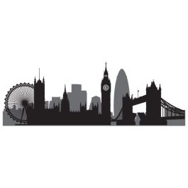 Skyline London 2 Color Mesh Stencil - Evil Cake Genius