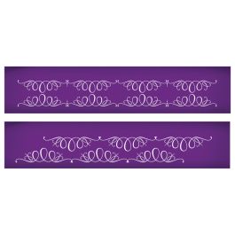 Marina Calligraphy Ribbons Mesh Stencil Set - Evil Cake Genius