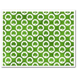 Icing Sheet Watercolor Shamrock Polkadots - Evil Cake Genius