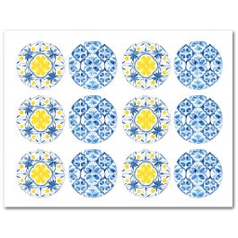 Icing Sheet Sorrento Tile Cookie/Cupcake - Evil Cake Genius