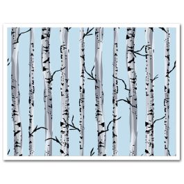 Icing Sheet Winter Birch Trees - Evil Cake Genius