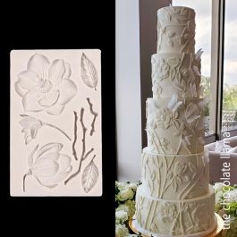Relief Mold Magnolia Branches - Evil Cake Genius