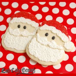 Santa Face Cookie Set - Evil Cake Genius