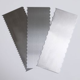 Double Sided Scallop Combs 3 Comb Set - Evil Cake Genius