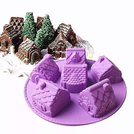 Silicone Mini Gingerbread Houses Mold - Evil Cake Genius