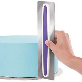 Stainless Steel Scraper With Grip - Evil Cake Genius