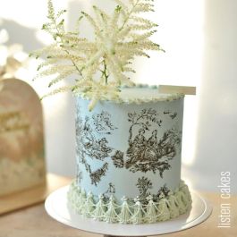 Toile Seamless Large Mesh Stencil - Evil Cake Genius