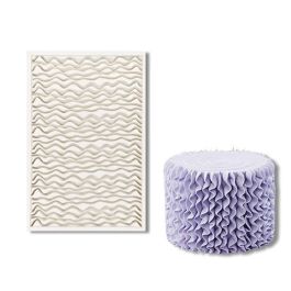 Impression Mold Vertical Ruffle - Evil Cake Genius