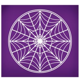 Wednesday Window Mesh Stencil - Evil Cake Genius